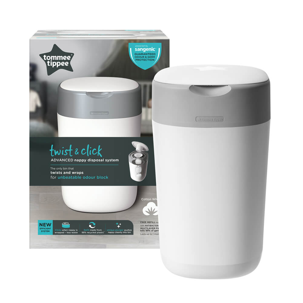 Tommee Tippee Twist Click Nappy Disposal Bin Reviews Tell Me Baby