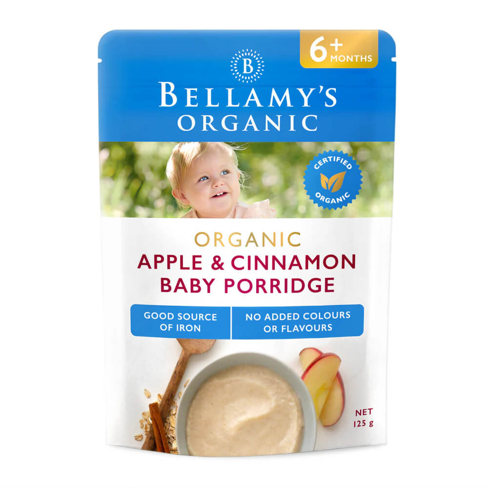 Bellamy's Organic Apple & Cinnamon Baby Porridge 6m+ Reviews | Tell Me Baby