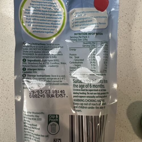 Woolworths Smiling Tums Food Pouch 6m+ Reviews | Tell Me Baby
