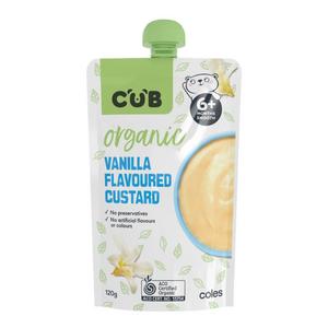 CUB Organic Vanilla Flavoured Custard 6m+ Reviews | Tell Me Baby