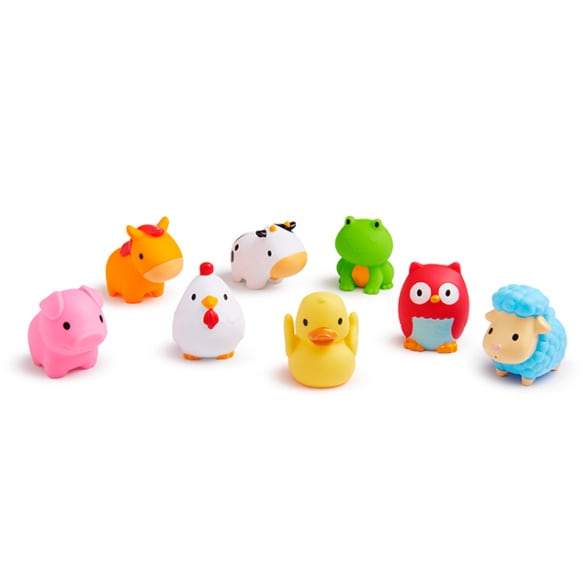 Munchkin Farm Themed Toy Bath Squirts - 8 Pack - Barnyard Friends ...
