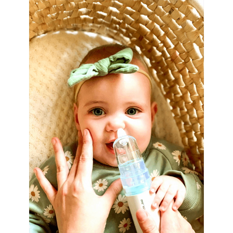 "I just dry heaved": Mum's method for removing baby's snot goes viral ...