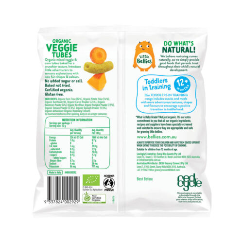 Little Bellies Organic Veggie Tubes Reviews | Tell Me Baby