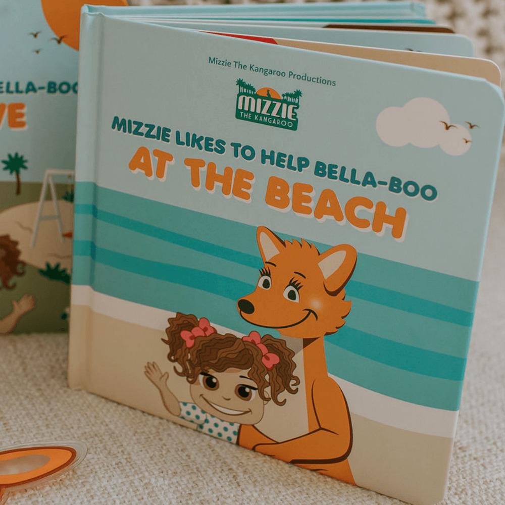 Mizzie The Kangaroo 'At The Beach' Interactive Baby Book Reviews | Tell ...