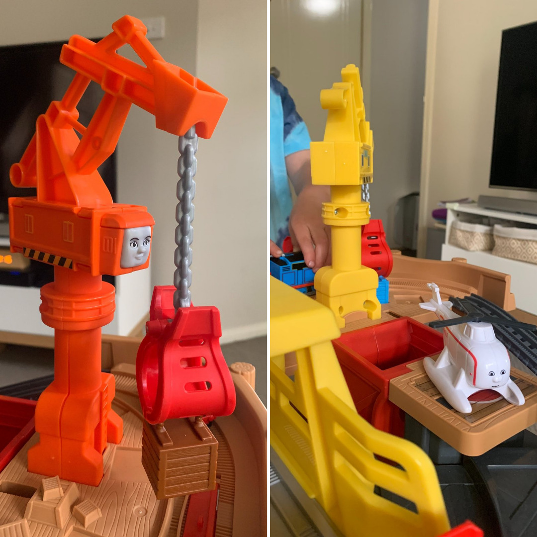 Thomas & Friends Trains & Cranes Super Tower Reviews | Tell Me Baby