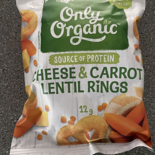 Only Organic Cheese & Carrot Lentil Rings 10m+ Reviews | Tell Me Baby